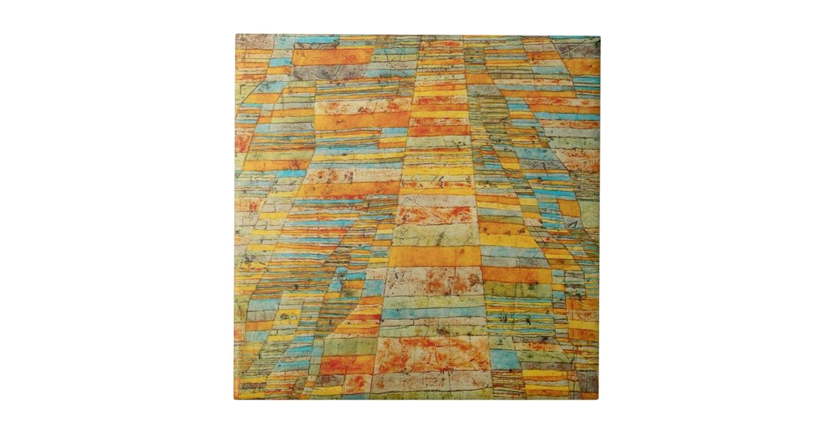 Paul Klee Highways and Byways Tile | Zazzle