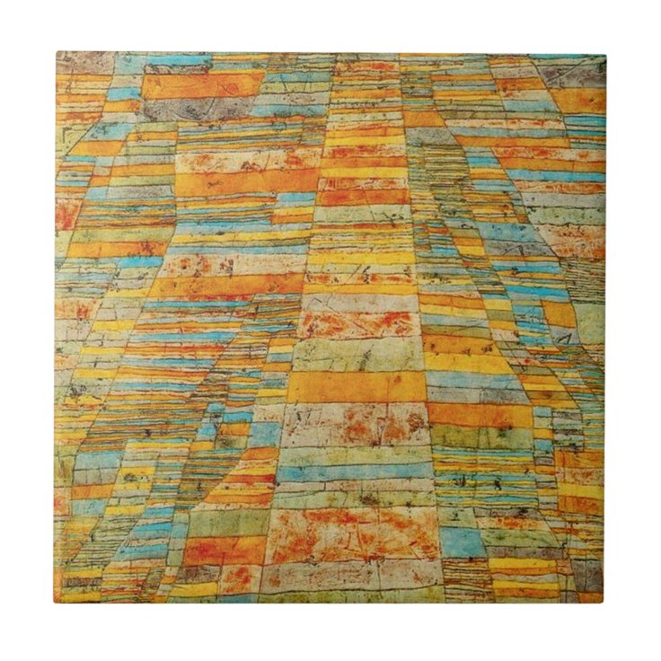 Paul Klee Highways and Byways Tile | Zazzle