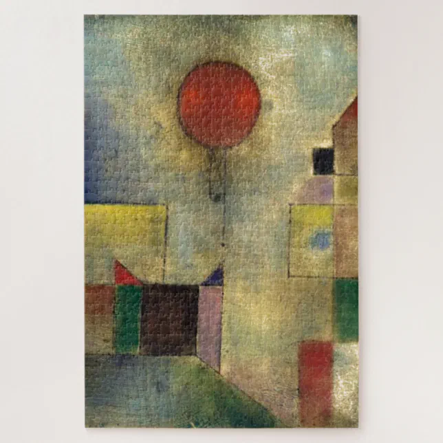 Paul Klee Red Balloon Abstract Art Painting Jigsaw Puzzle | Zazzle