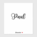 Paul Name - Handwritten Calligraphy Sticker | Zazzle