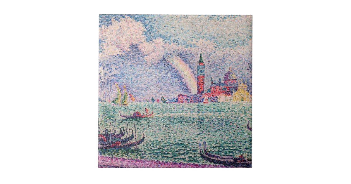 Paul Signac - Rainbow, Venice Ceramic Tile | Zazzle