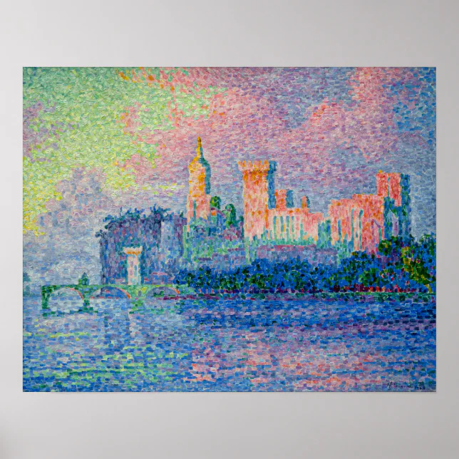 Paul Signac - The Papal Palace, Avignon Poster | Zazzle
