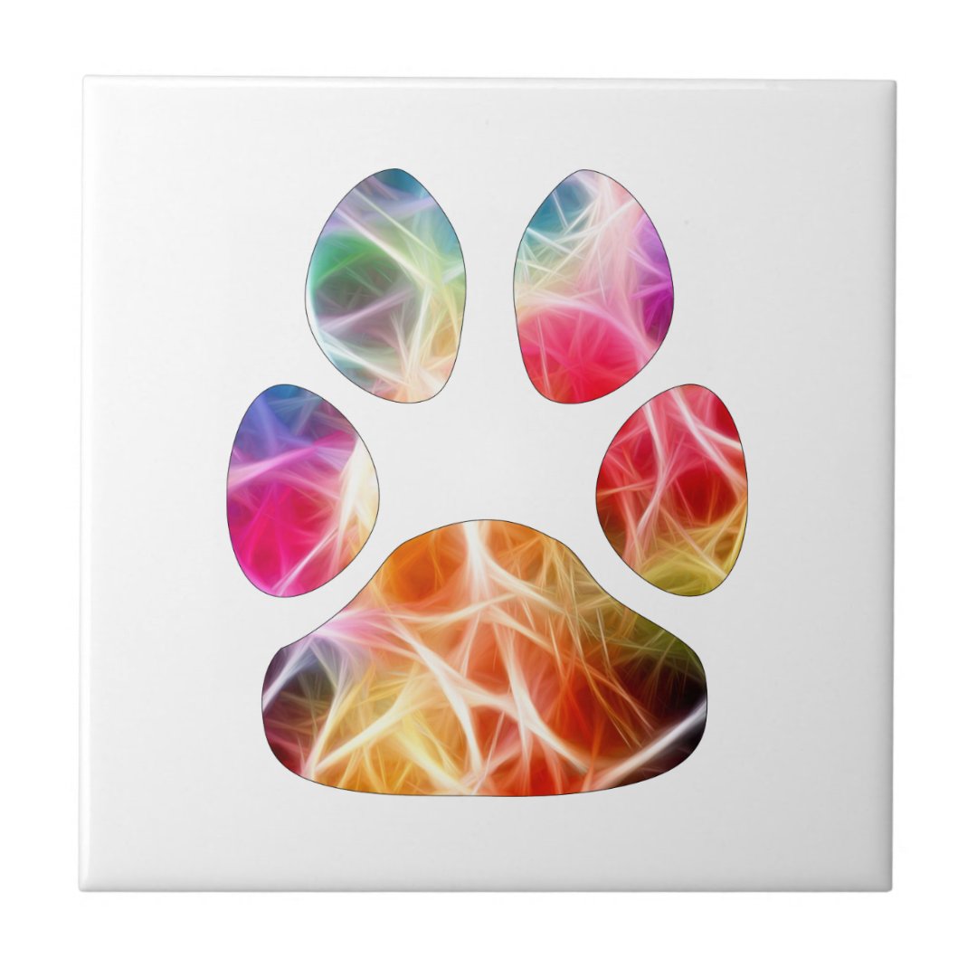 Paw Print Ceramic Tile | Zazzle