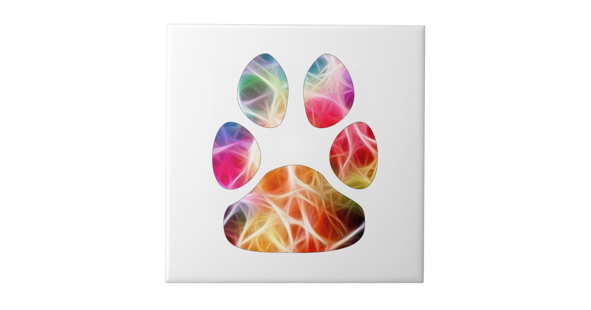 Paw Print Ceramic Tile | Zazzle