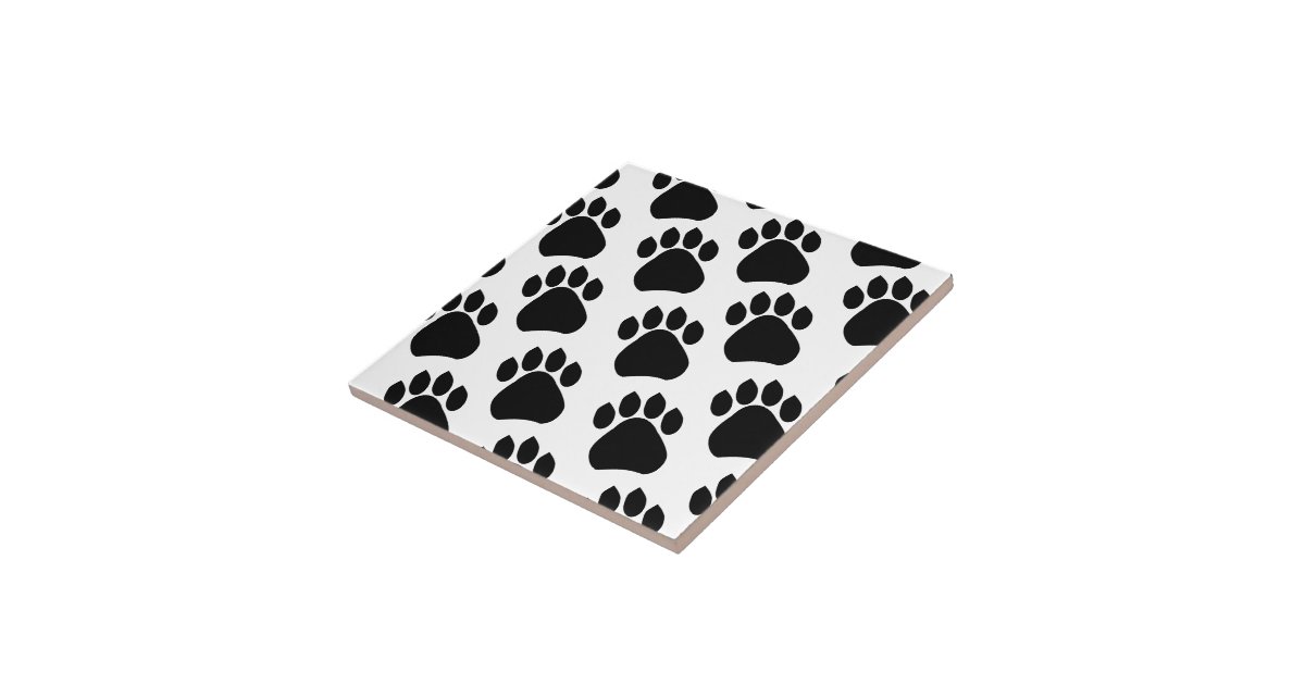 Paw Print Design Tile | Zazzle