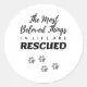 Paw Print, Dog Paw Sticker, Animal Rescue Classic Round Sticker | Zazzle