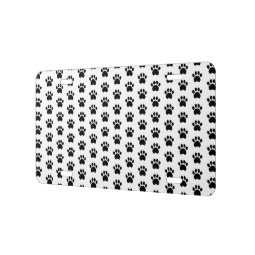 Paw Print License Plate | Zazzle