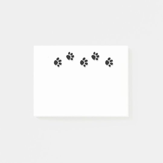Paw Print Note Pad | Zazzle.com