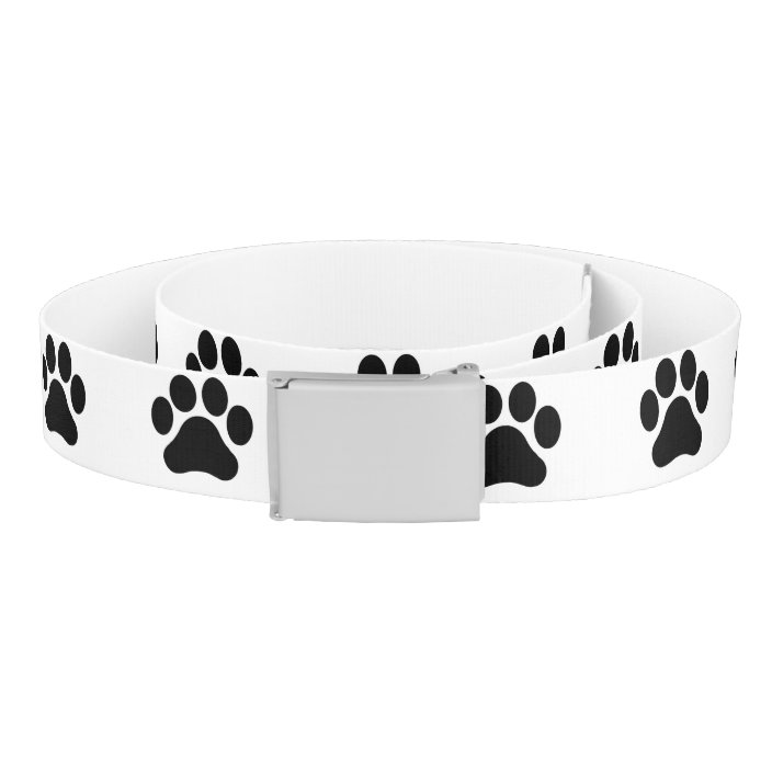 Paw Print Pattern Belt | Zazzle.com