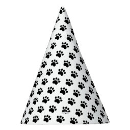 Paw Print Pattern Party Hat | Zazzle