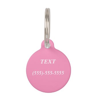 Paw Print Pet Tag | Zazzle