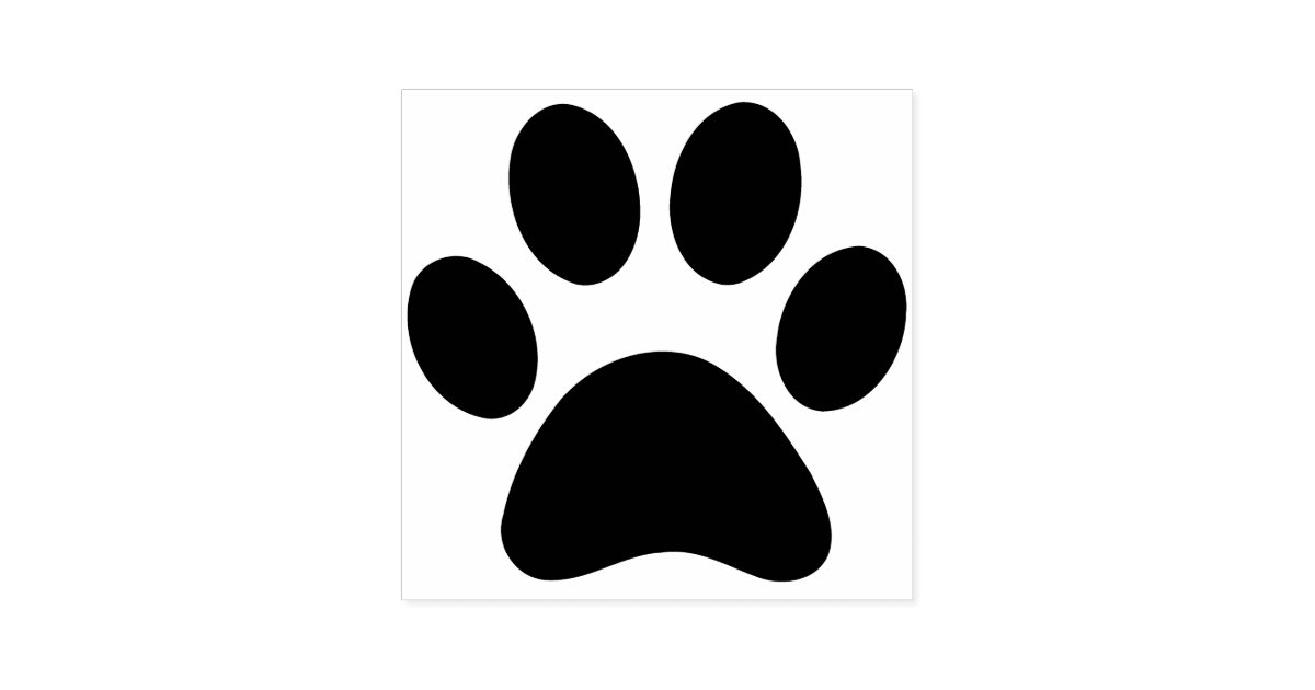 PAW PRINT SELF-INKING STAMP | Zazzle