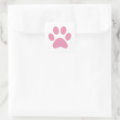Paw Print Square Sticker | Zazzle
