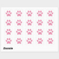 Paw Print Square Sticker | Zazzle