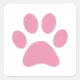 Paw Print Square Sticker | Zazzle