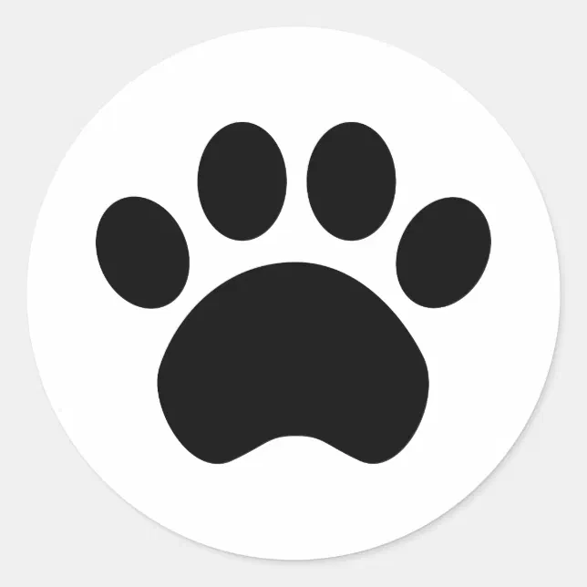 Paw Print Sticker | Zazzle
