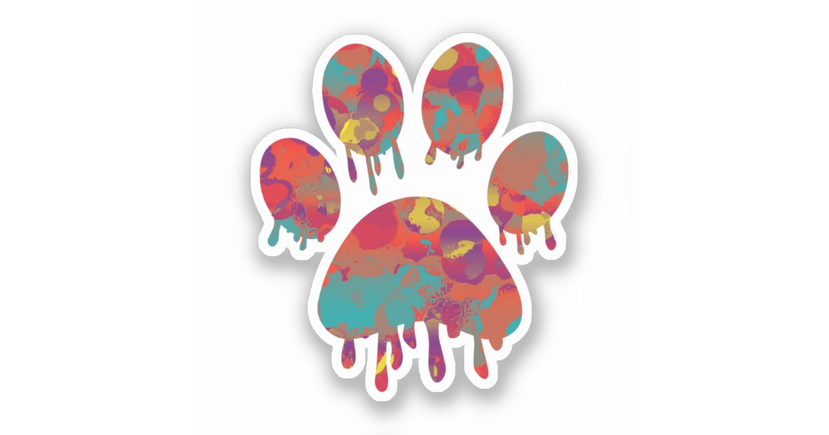 Paw Print Sticker | Zazzle