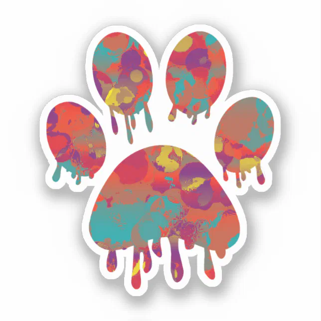 Paw Print Sticker | Zazzle