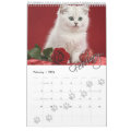 Paw Prints 12 Month Your Family Pet Photos Calendar | Zazzle