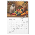 Paw Prints 12 Month Your Family Pet Photos Calendar | Zazzle