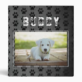 Paw Prints Chalkboard Pet Dog Photo Album Binder | Zazzle