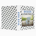Paw Prints Keepsake Pet Dog Photo Album Binder | Zazzle