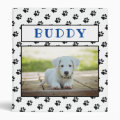 Paw Prints Keepsake Pet Dog Photo Album Binder | Zazzle