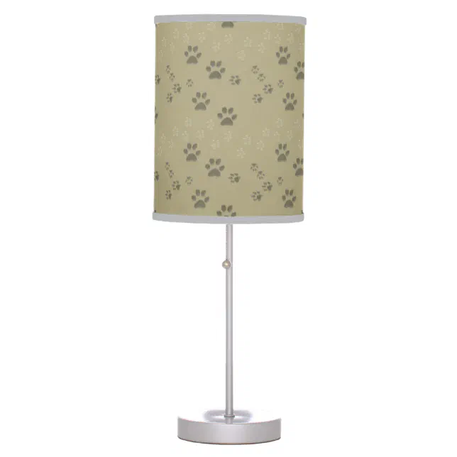 Paw Prints Table Lamp | Zazzle