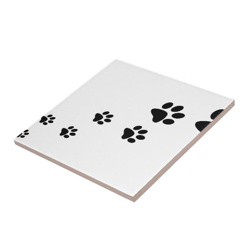 Paw Prints Tile | Zazzle