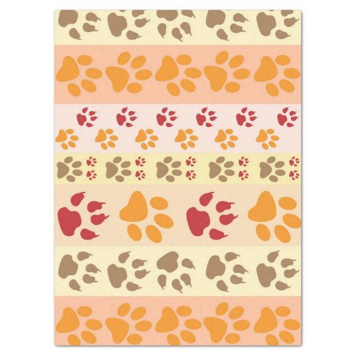 paw prints tissue paper | Zazzle