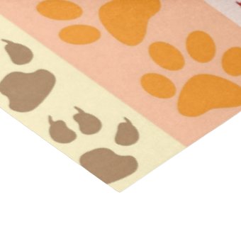 paw prints tissue paper | Zazzle