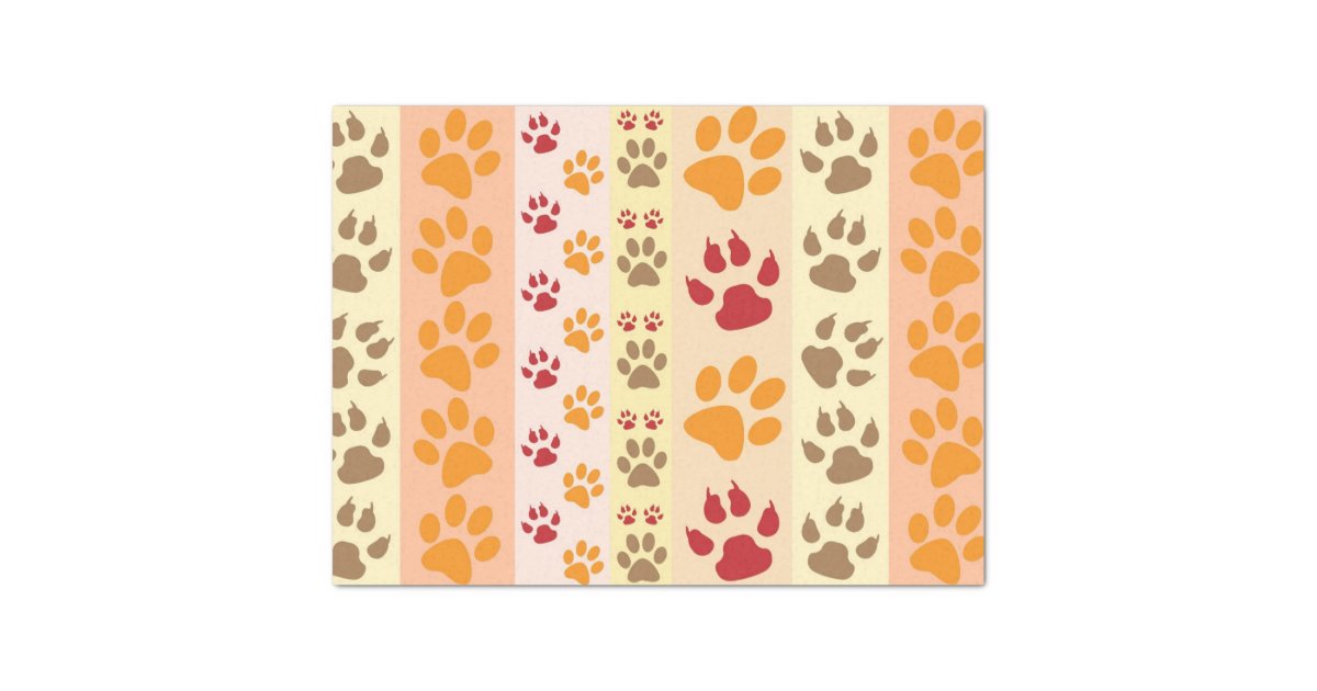 paw prints tissue paper | Zazzle