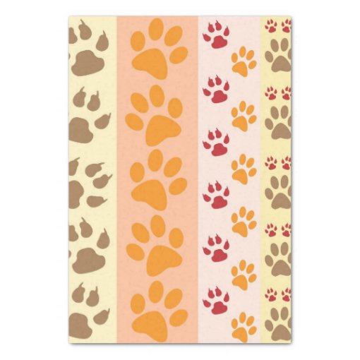 paw prints tissue paper | Zazzle