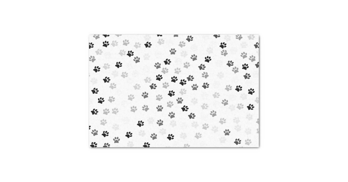 Paw Prints Tissue Paper for Dog Lovers | Zazzle