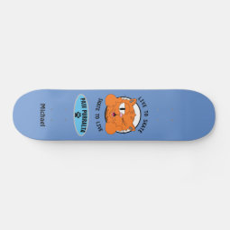 Paw Purralta Cartoon Cat Senor Gato Skateboard | Zazzle