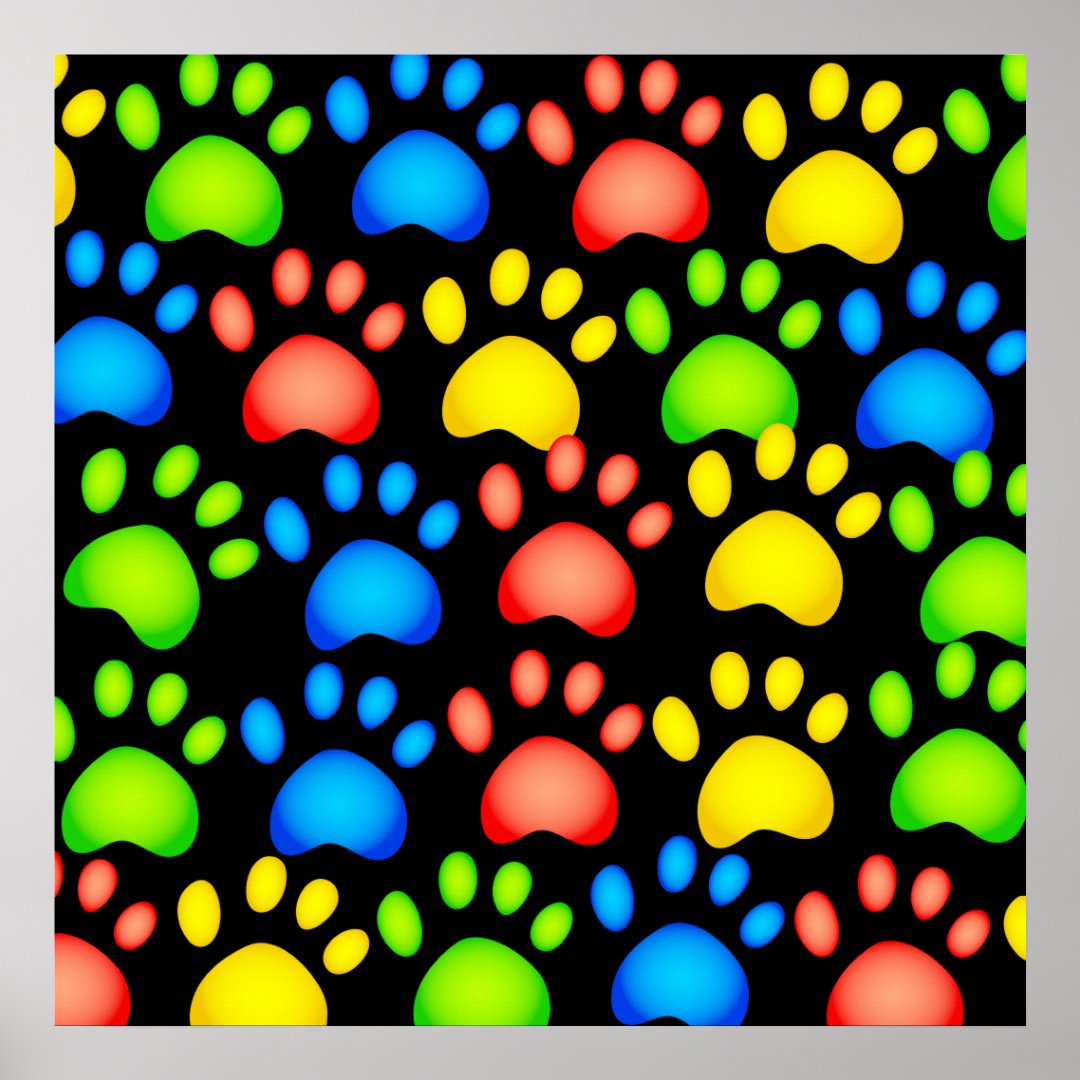 Paw Wallpaper Poster | Zazzle