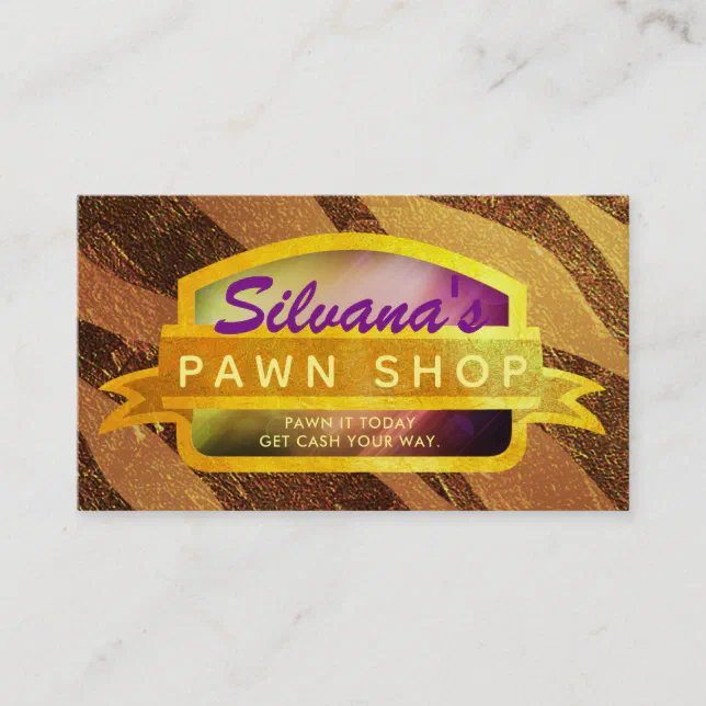 Pawn Shop Slogans Business Cards | Zazzle