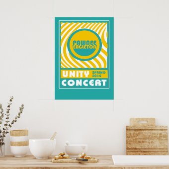 PAWNEE EAGLETON UNITY CONCERT POSTER | Zazzle