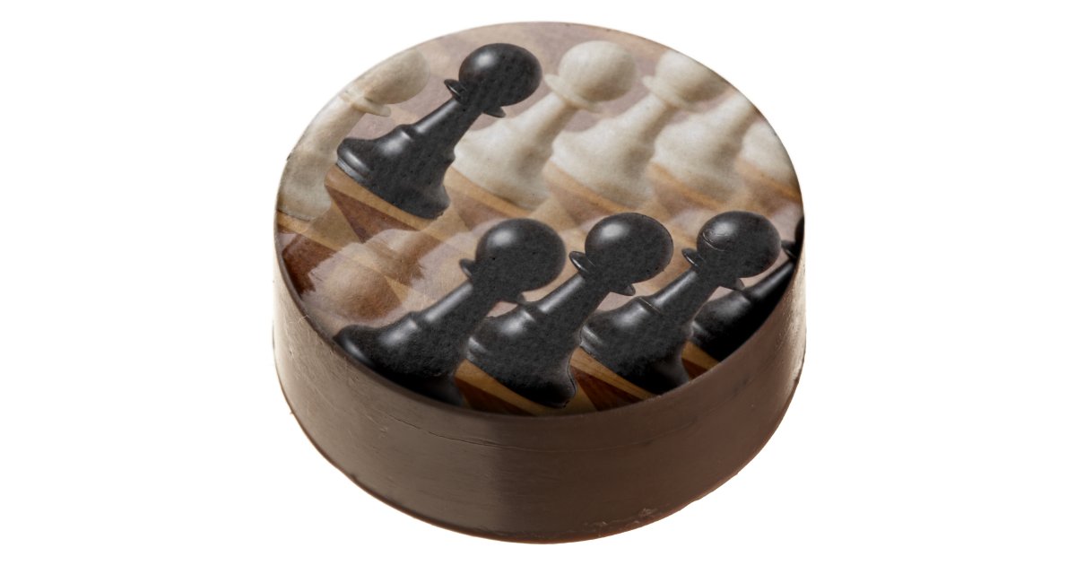 Pawns on Chess Board Chocolate Covered Oreo | Zazzle