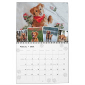 Paws Monthly Photo Collage Pet Photos Calendar | Zazzle