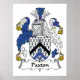 Paxton Family Crest Poster | Zazzle