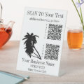 Pay Here Sign 2 QR Code Template Tropical Beach | Zazzle