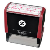 "PAYMENT COMPLETE" Rubber Stamp | Zazzle