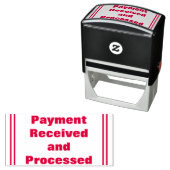 "Payment Received and Processed" Rubber Stamp | Zazzle