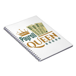 Payroll Queen Notebook | Zazzle