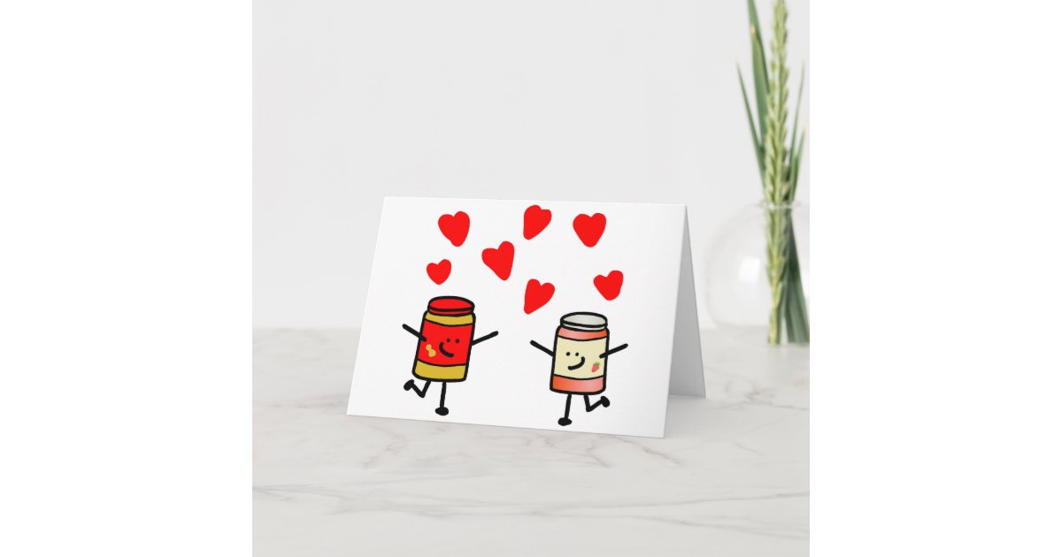 "PB&J Love" Card | Zazzle