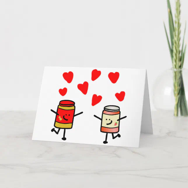 "PB&J Love" Card | Zazzle