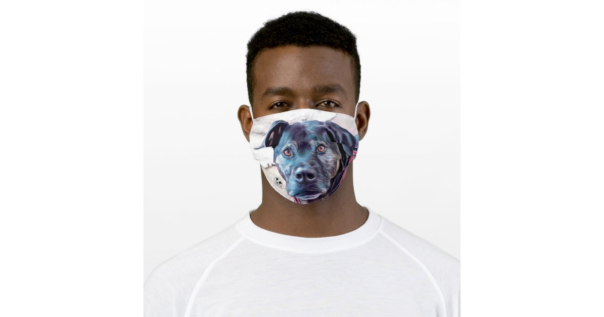 PBRC Pit Bull Face Mask Koda | Zazzle