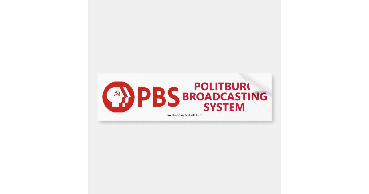 PBS Politburo Broadcasting System Bumper Sticker | Zazzle