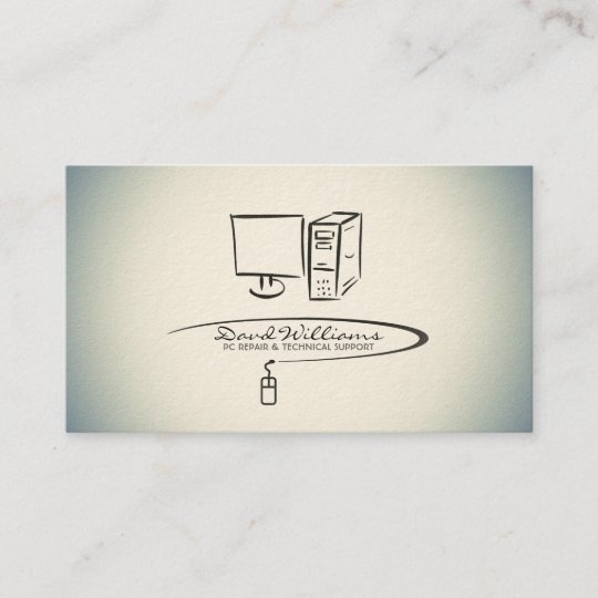 PC Repair/Tech Support Business Card | Zazzle.com